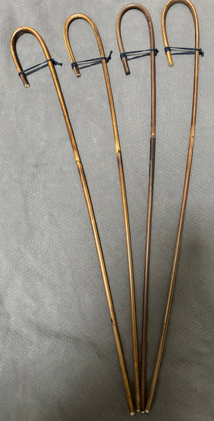 Traditional English Crook Handle Dragon Rattan School Canes