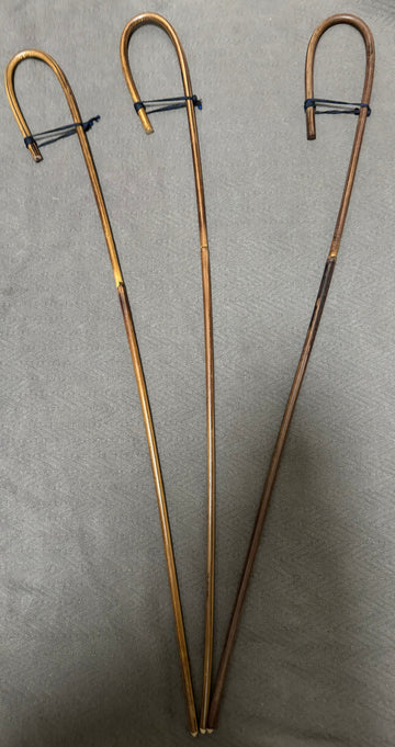 Traditional English Crook Handle Dragon Rattan School Canes