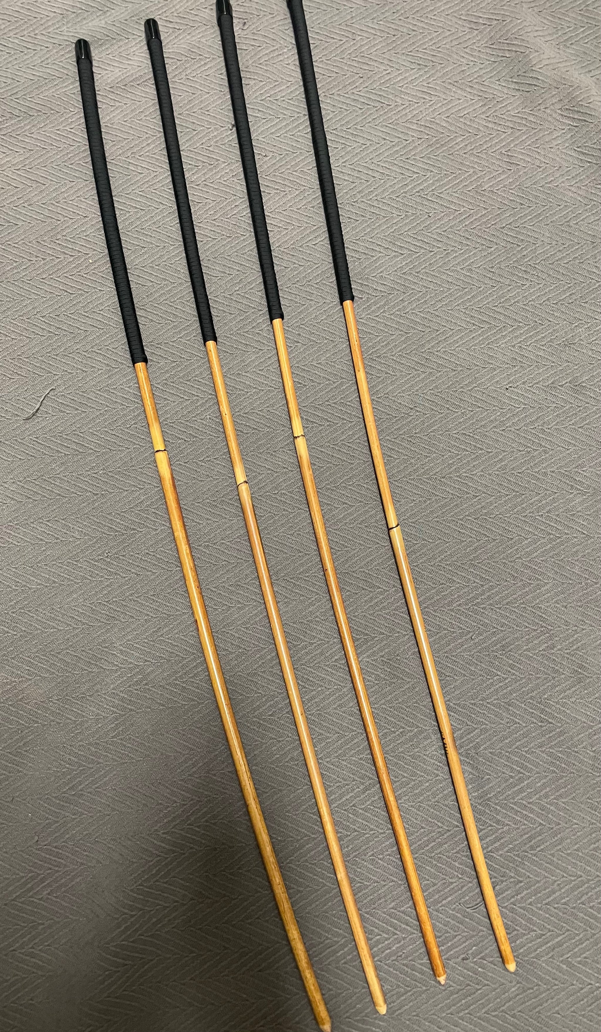 Golden Honey Smoked Dragon Canes Set of 4 - Black Handles