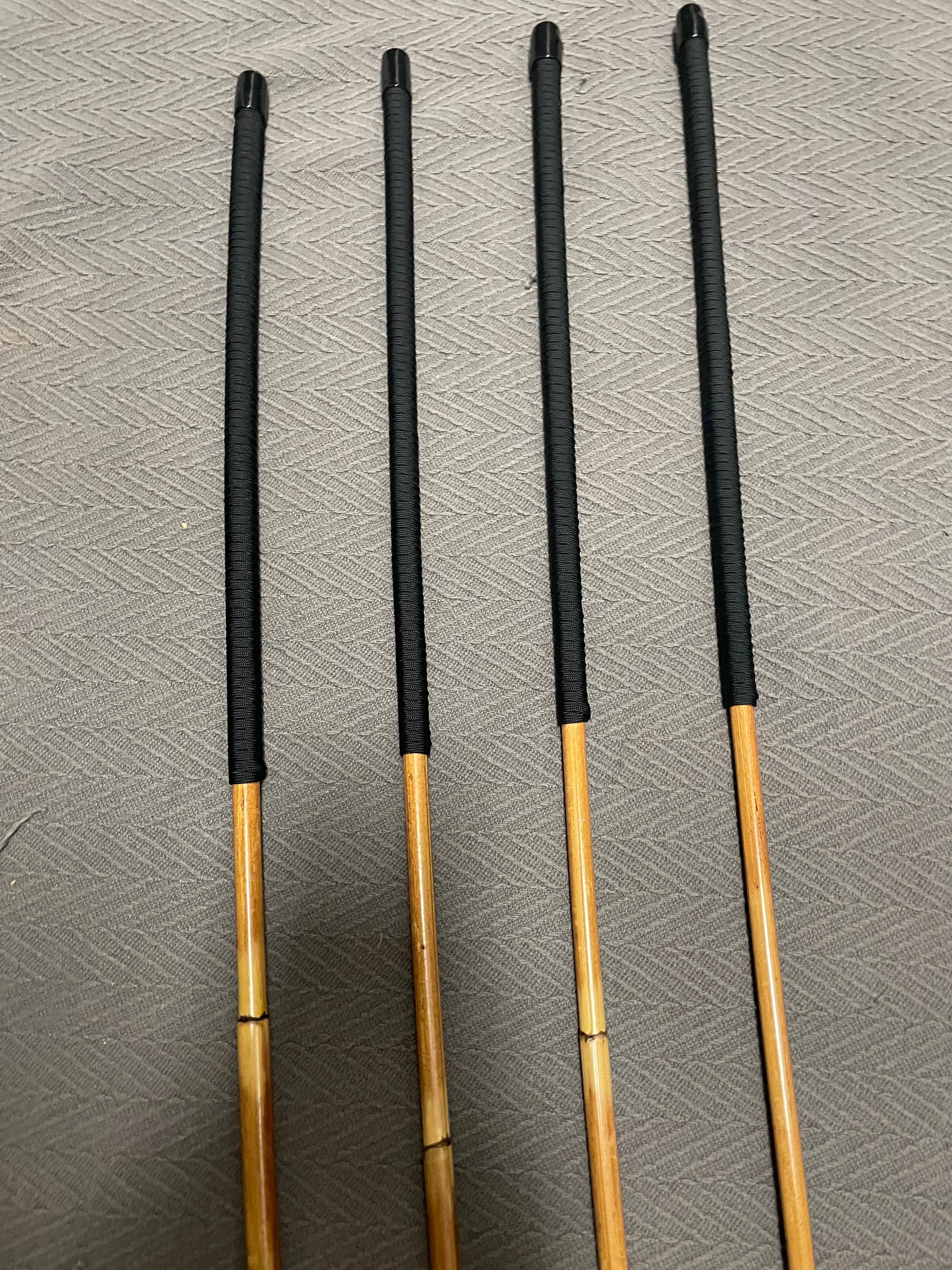 Golden Honey Smoked Dragon Canes Set of 4 - Black Handles