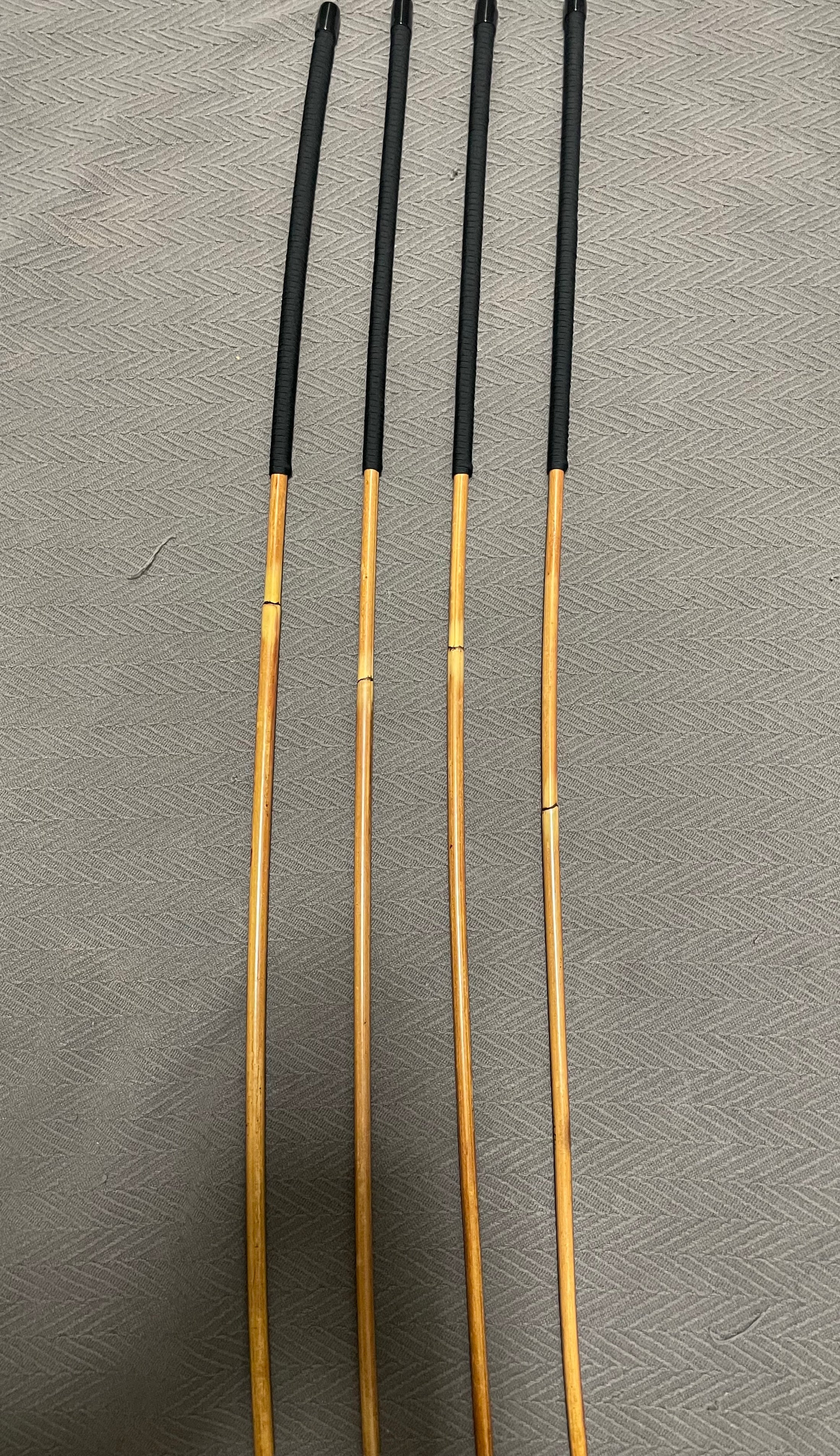 Golden Honey Smoked Dragon Canes Set of 4 - Black Handles