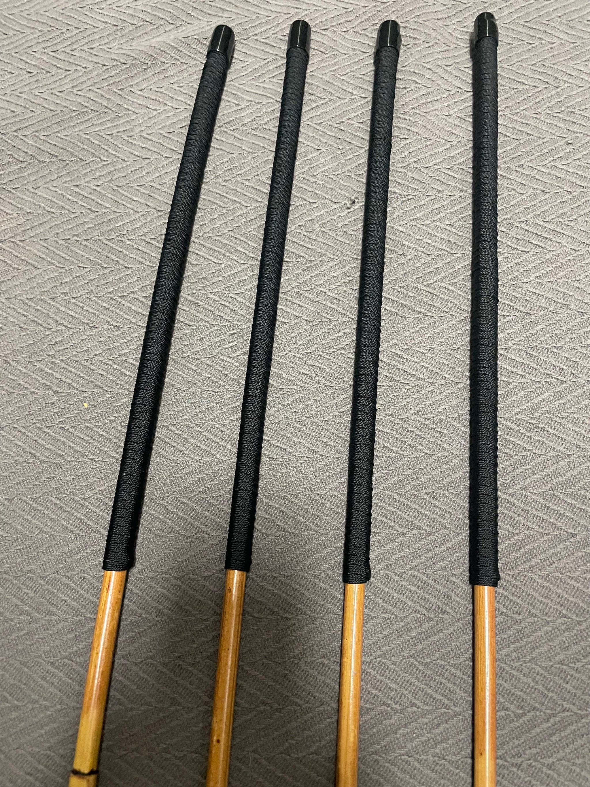 Golden Honey Smoked Dragon Canes Set of 4 - Black Handles