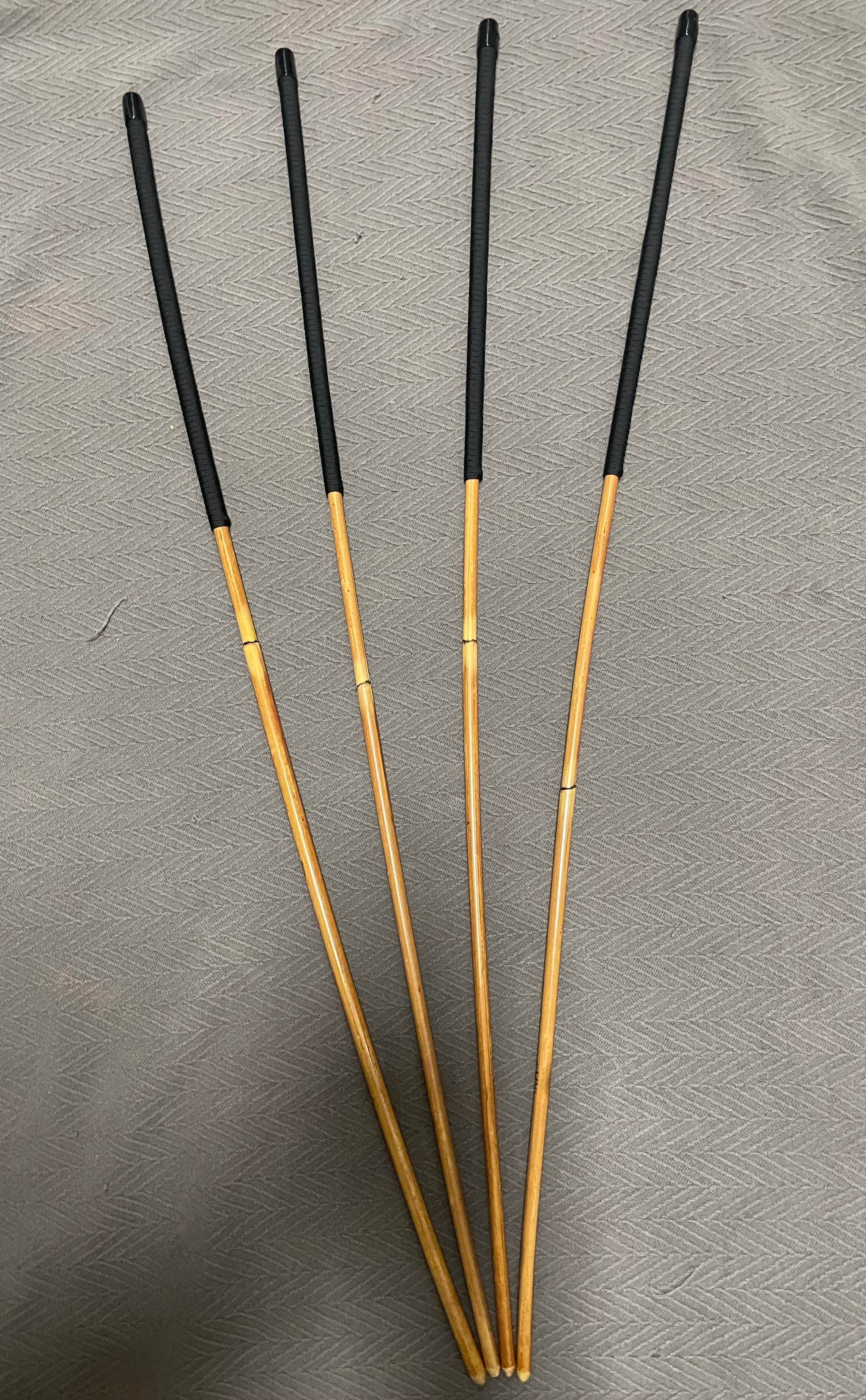 Golden Honey Smoked Dragon Canes Set of 4 - Black Handles
