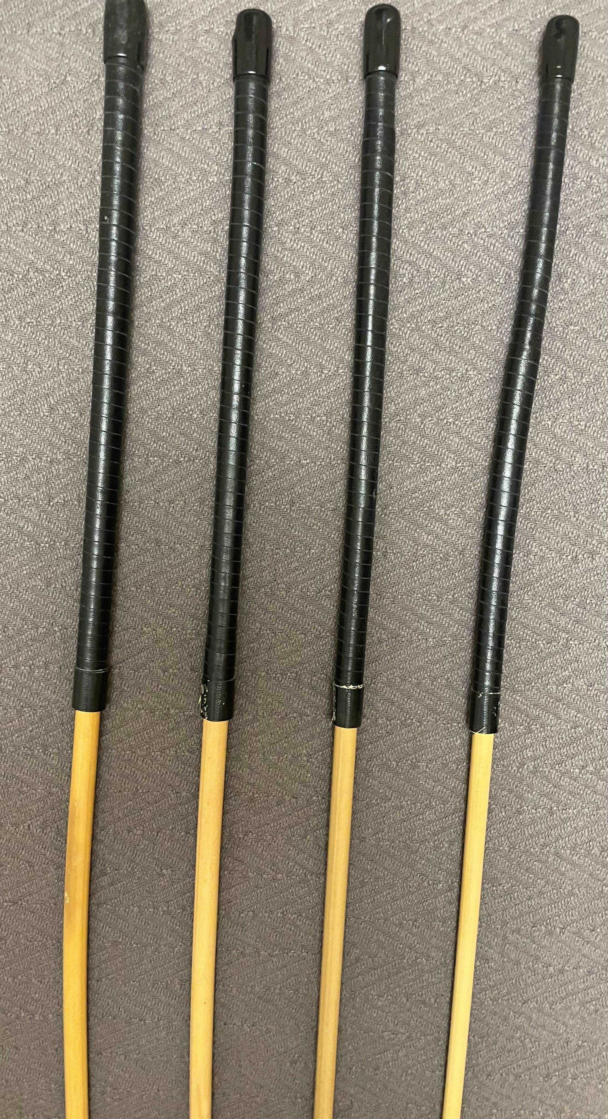 Pro Punitrix Set of 4 Dragon Canes Black / Red Roo Handles