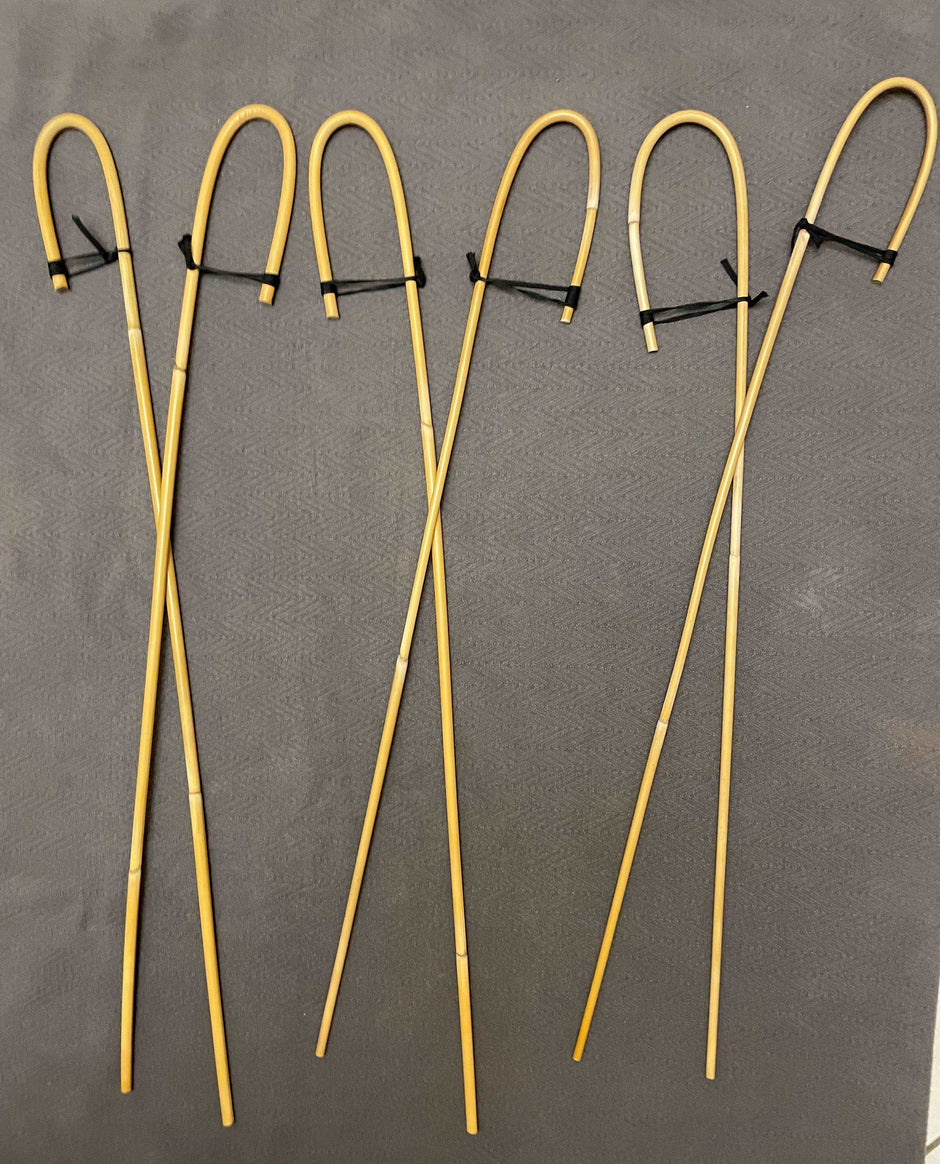 Traditional English Crook Handle Dragon Rattan School Canes