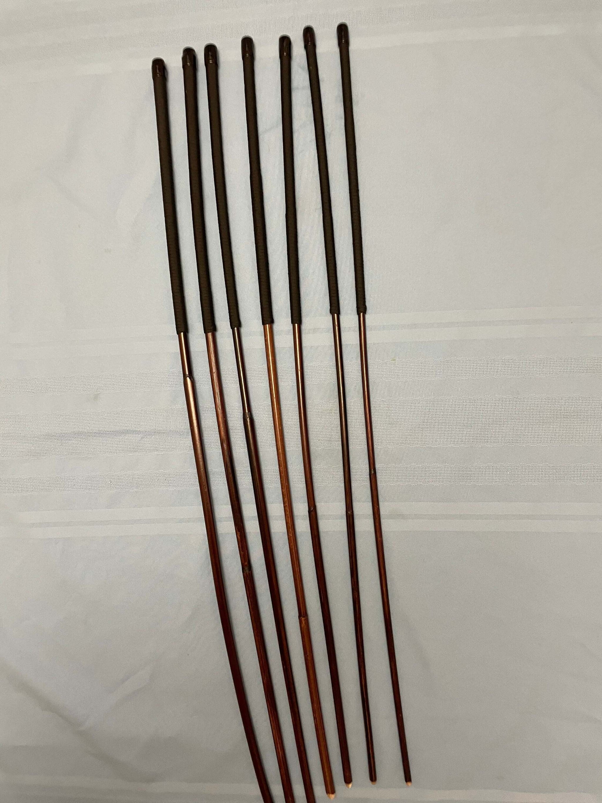 Set of 6 Smoked Dragon Canes 95-100 cms Red/Black Handles